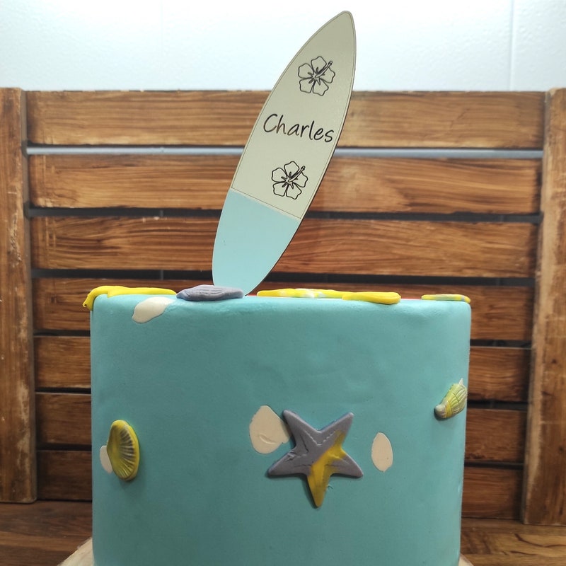 Surfing Cake Topper - Etsy
