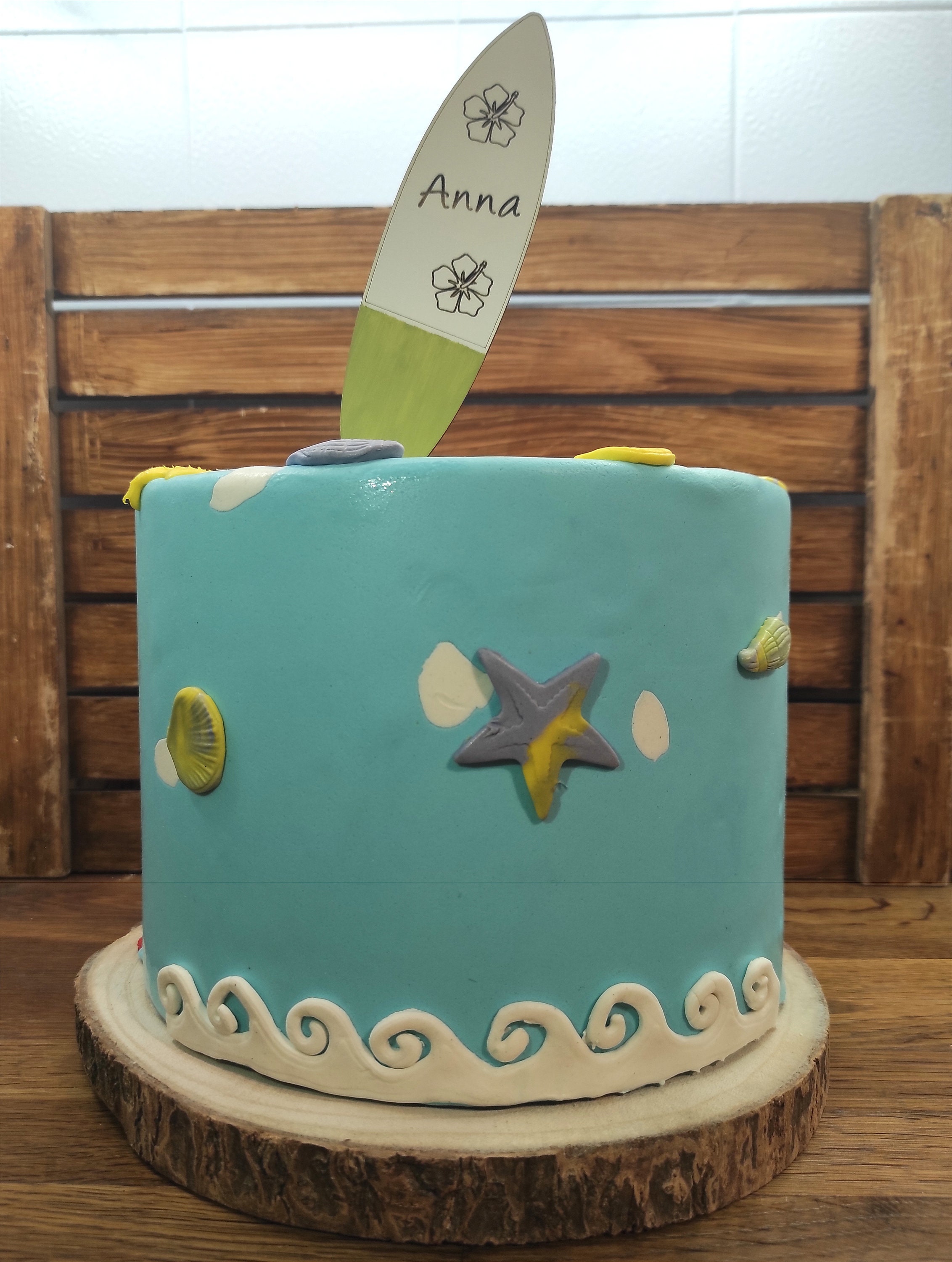 Surfboard Cake Topper Personalized Choose Name Style and | Etsy