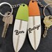Custom Surfboard Keychain With Engraved Name - Etsy