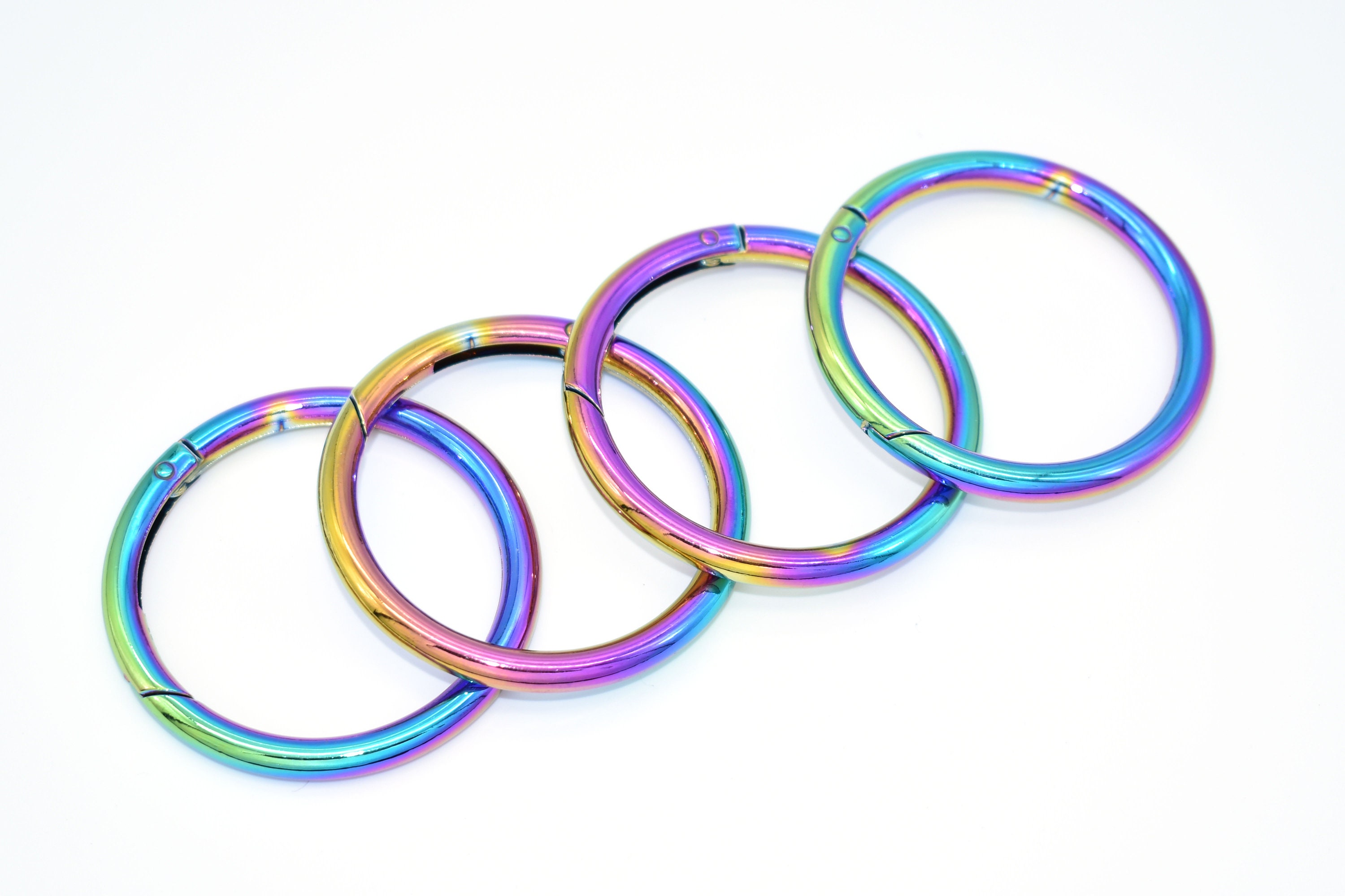Spring Rings Rainbow O Rings Round Closed Rings Spring Snap - Etsy UK