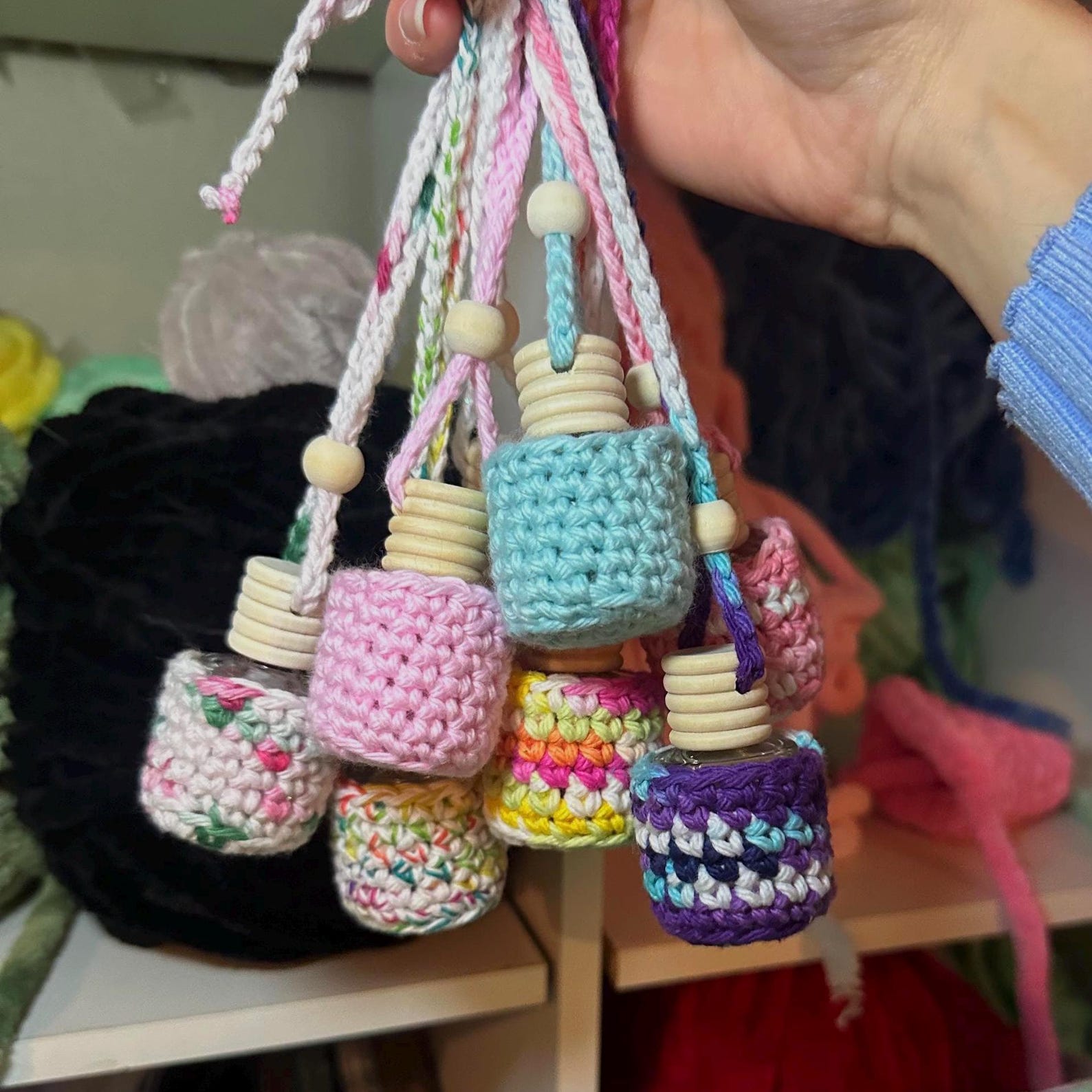Crochet Hanging Car Air Freshener - Etsy