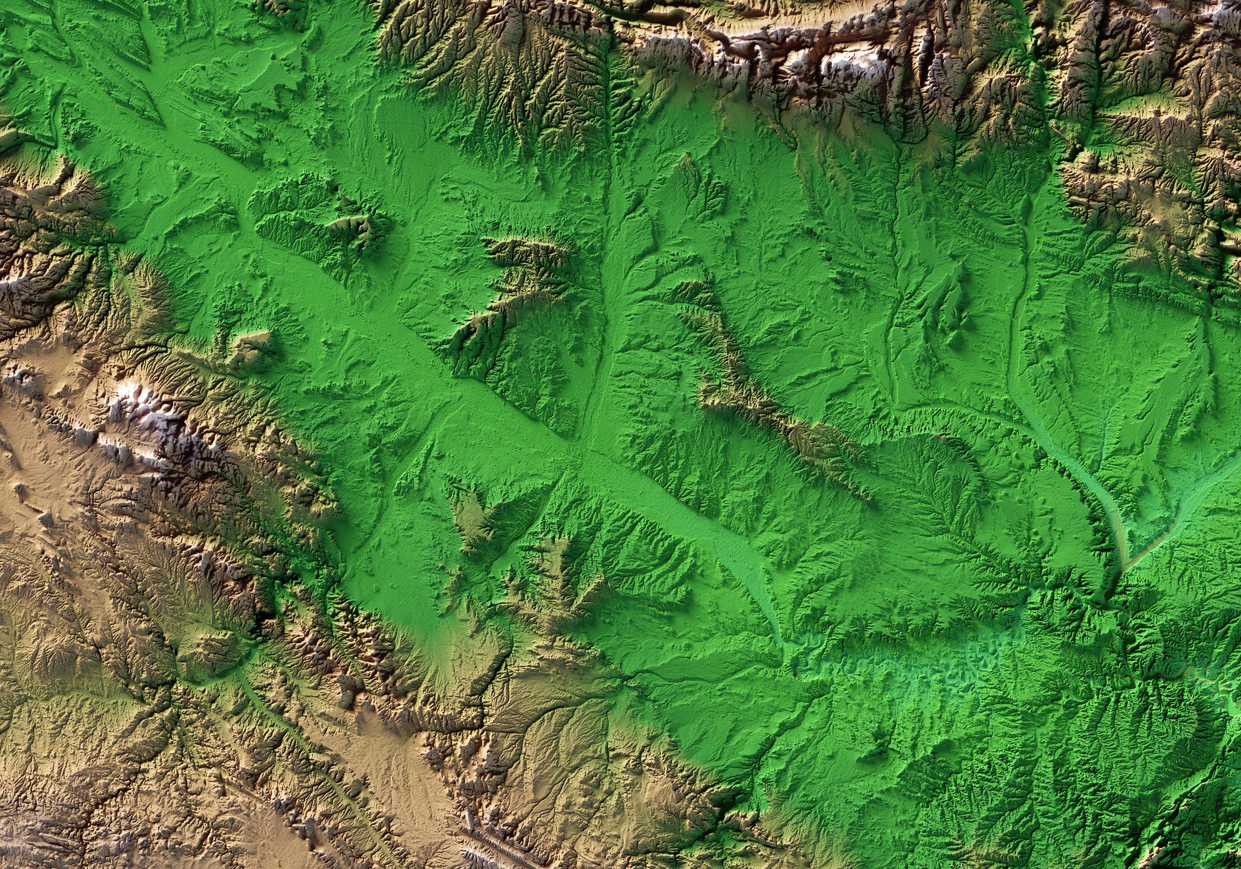 Pyrenees. Colored Artistic Relief Map With Trobart Classic Colors. - Etsy