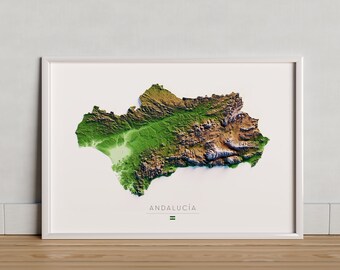 Mallorca. Relief Map. Artistic Colored Map. - Etsy UK