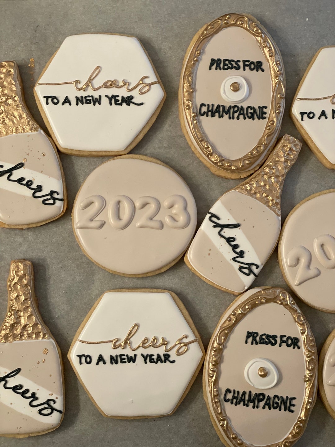 2025 New Years Celebration Cookies - Etsy
