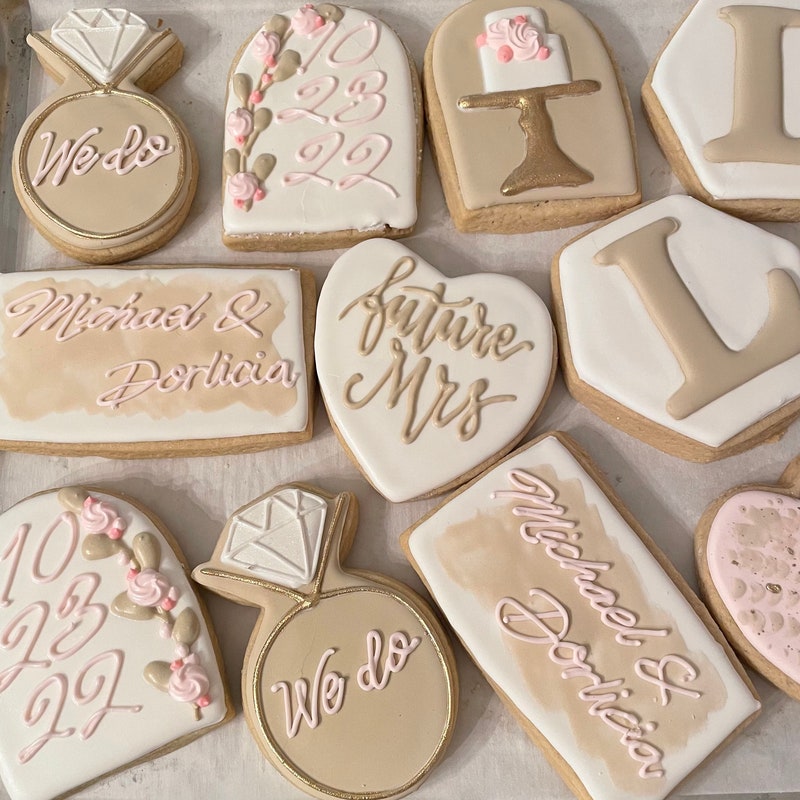 Engagement Party Cookies - Etsy