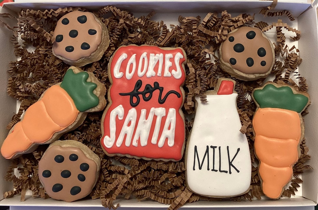 Cookies for Santa Gift Set/ Christmas Cookies - Etsy