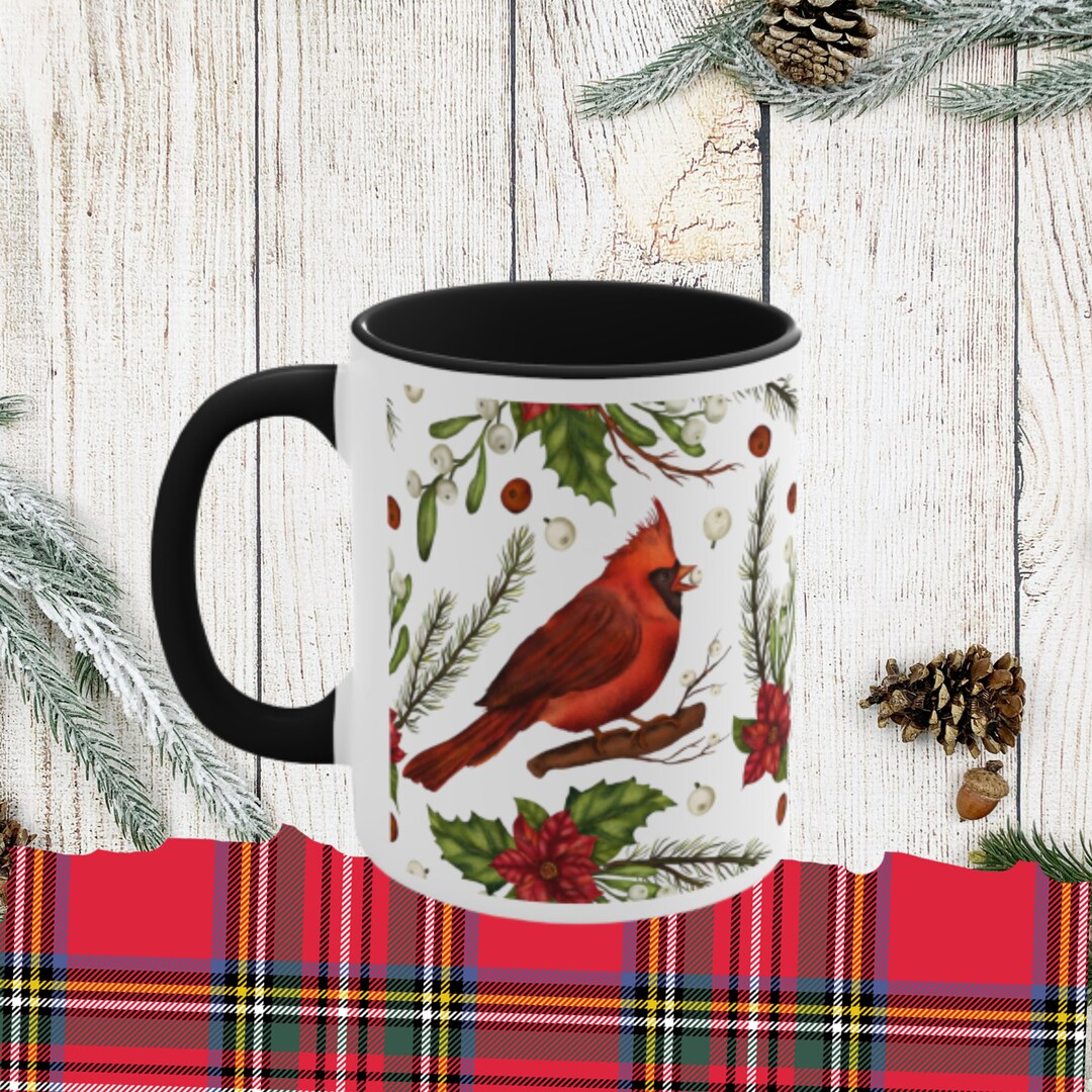 Cardinal Coffee Cup, Cardinal Winter Mug,cardinal Bird Mug, Remembrance ...
