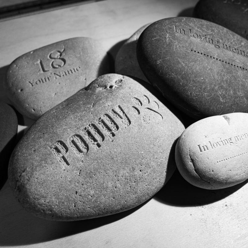 Engraved Stone - Etsy