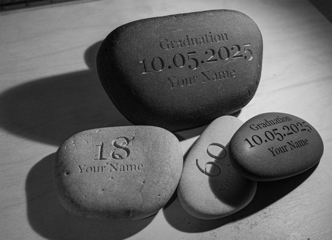 Personalised Graduation Gift Graduation Stone Custom Engraving Lasting ...