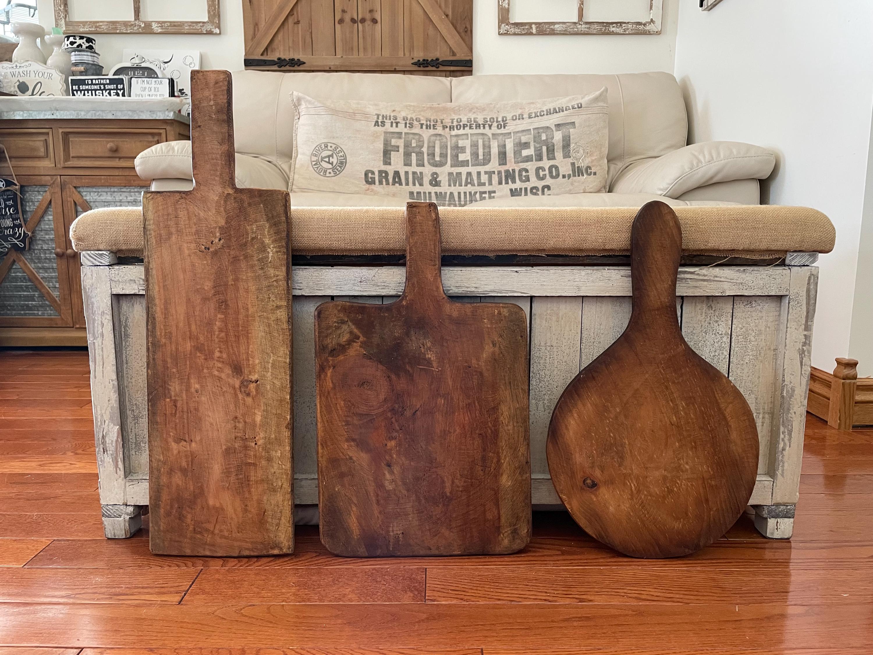Wood Rustic Farmhouse Decorative Cutting Board Set of Three - Etsy