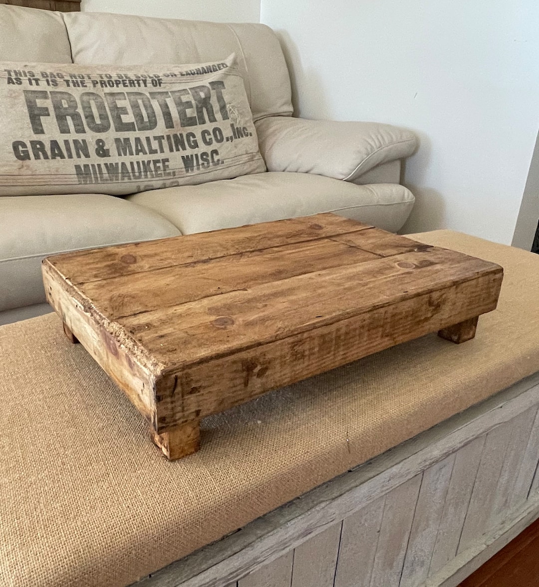 Rustic Farmhouse Distressed Wood Riser Centrepiece Display - Etsy