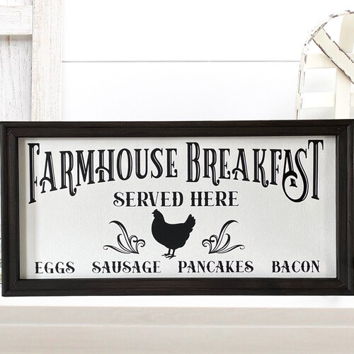 Farmhouse Breakfast Served Here Vintage Style Farmhouse - Etsy