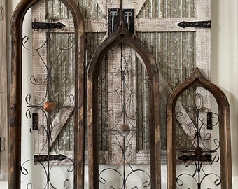 Rustic Metal Wall Decor | Etsy