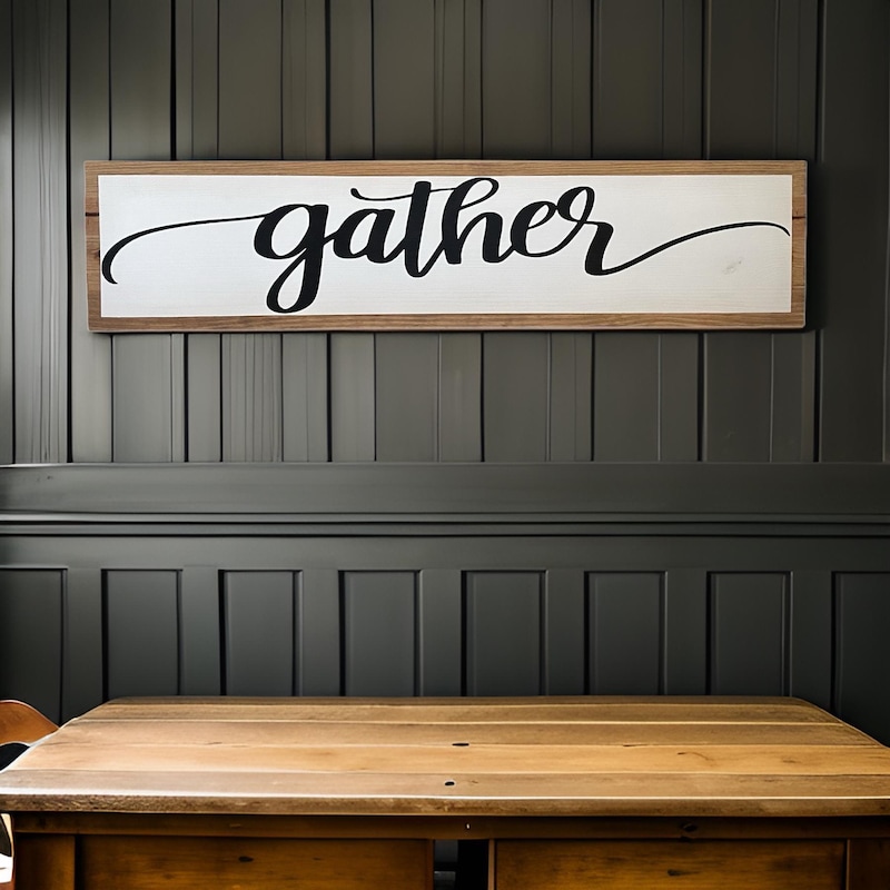 Large Gather Sign - Etsy