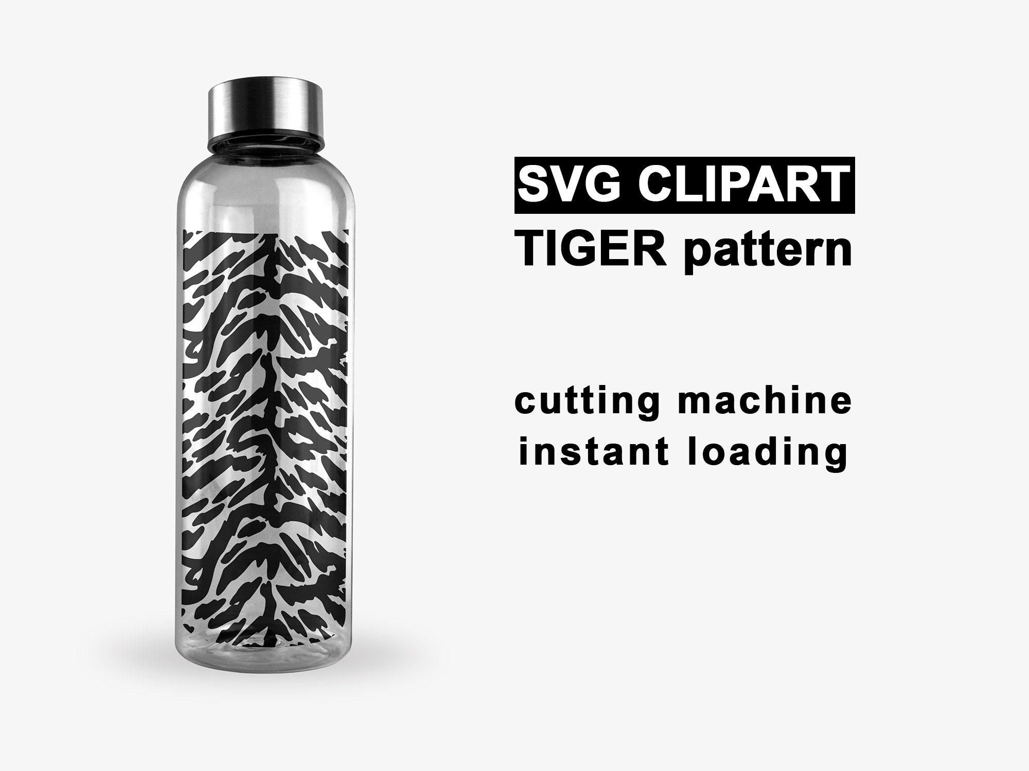 Tiger Pattern SVG Woolen Skins Camouflage Seamless Trendy Textile. Wild ...