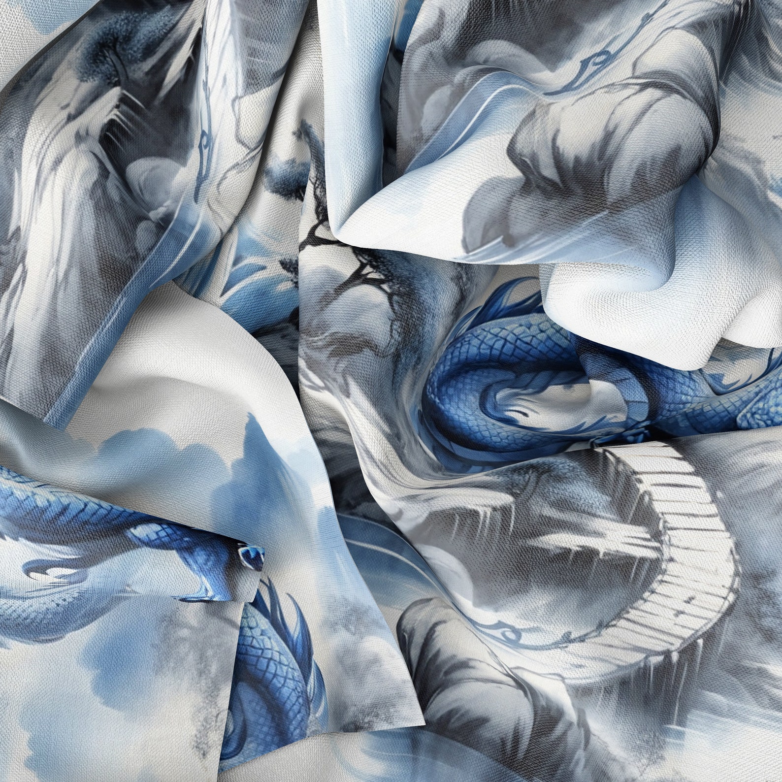 Chinese Digital Paper, Chinese Dragon, Seamless Pattern, Asian Seamless ...