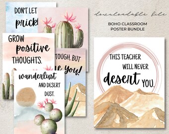 Cactus Classroom Decor - Etsy