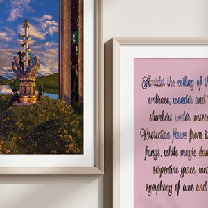 Snake Serpent Poem Quote Sayings Art Print Set of 2 A3 Size, Poetic ...