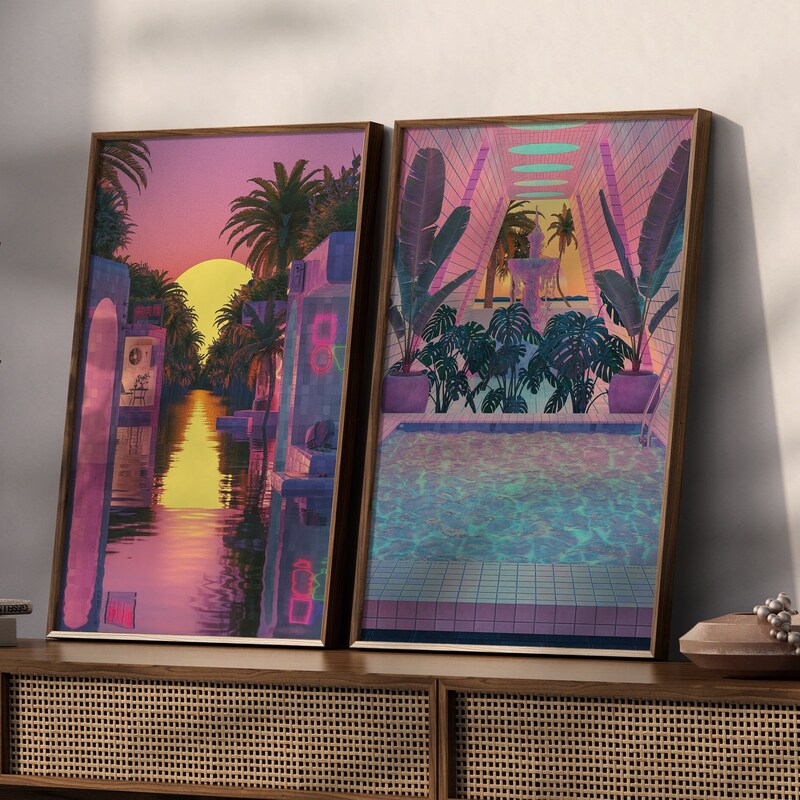 Vaporwave Poster - Etsy