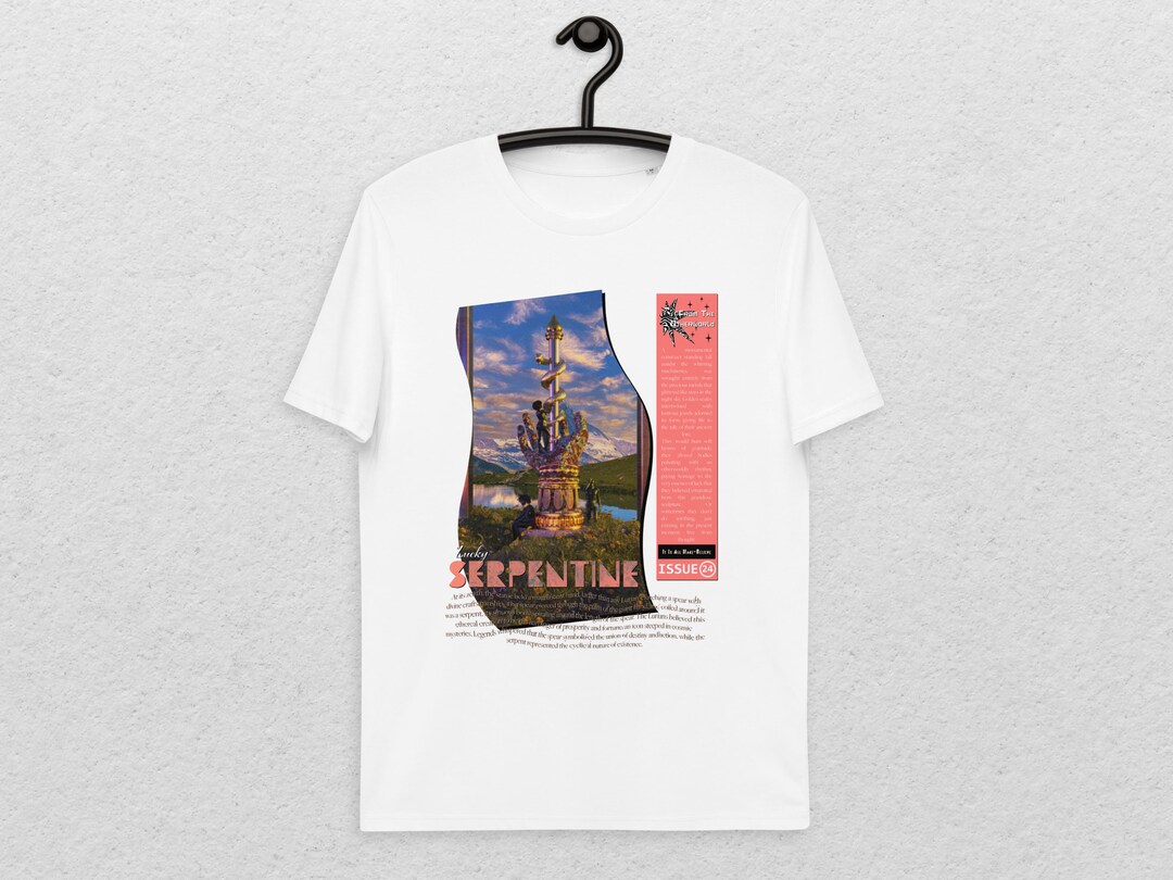 Surrealism serpentine Fantasy Graphic Design Print on Front Unisex T ...