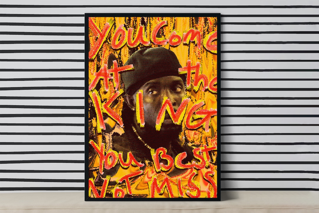Omar Little the Wire Tv Show Poster, Abstract Fan Wall Art, Michael J ...