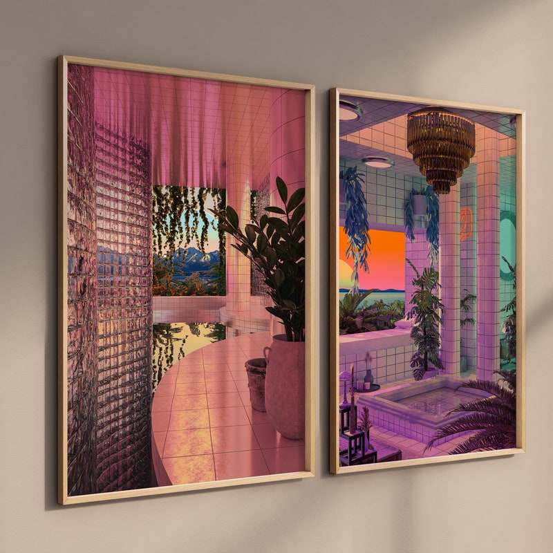 Vaporwave Poster - Etsy