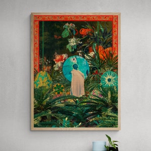 African Afro Futurism Afrocentric Art Print, Eclectic Eccentric Vivid ...