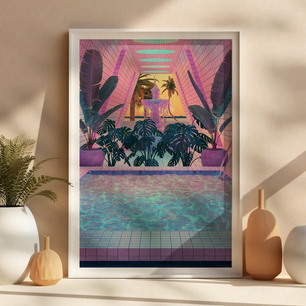 Vaporwave Poster - Etsy