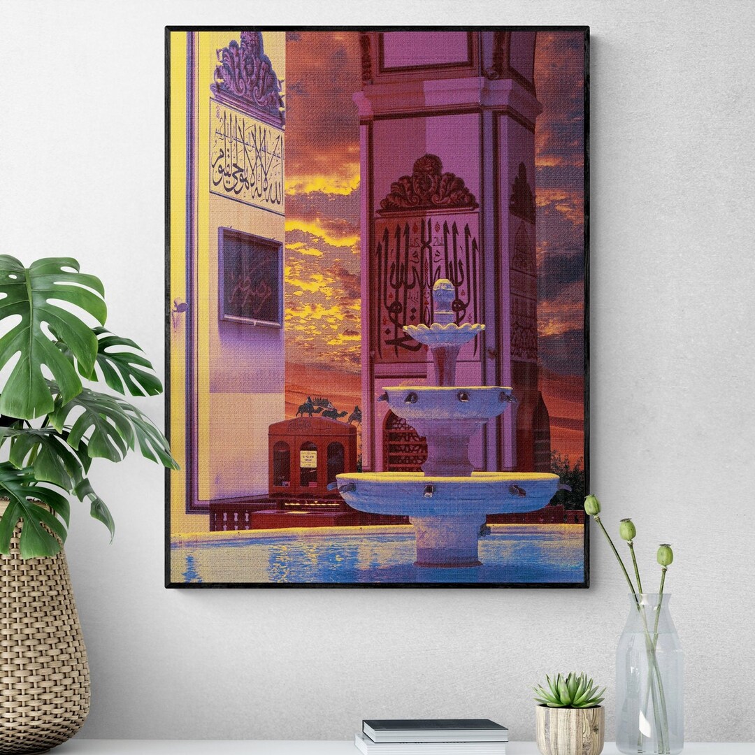 Arabic Sunset Art Print: Desert Landscape Fine Art Poster - Etsy Australia