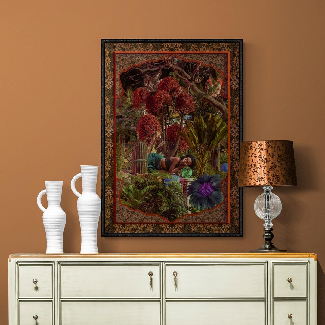 African Afro Futurism Afrocentric Art Print, Eclectic Eccentric Black ...