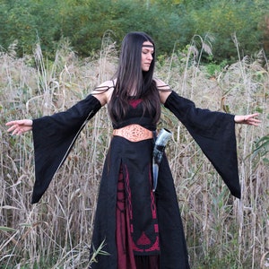 SIGRID Pagan Dress, 100% Linen, Viking Costume, Celtic Dress, Norse ...