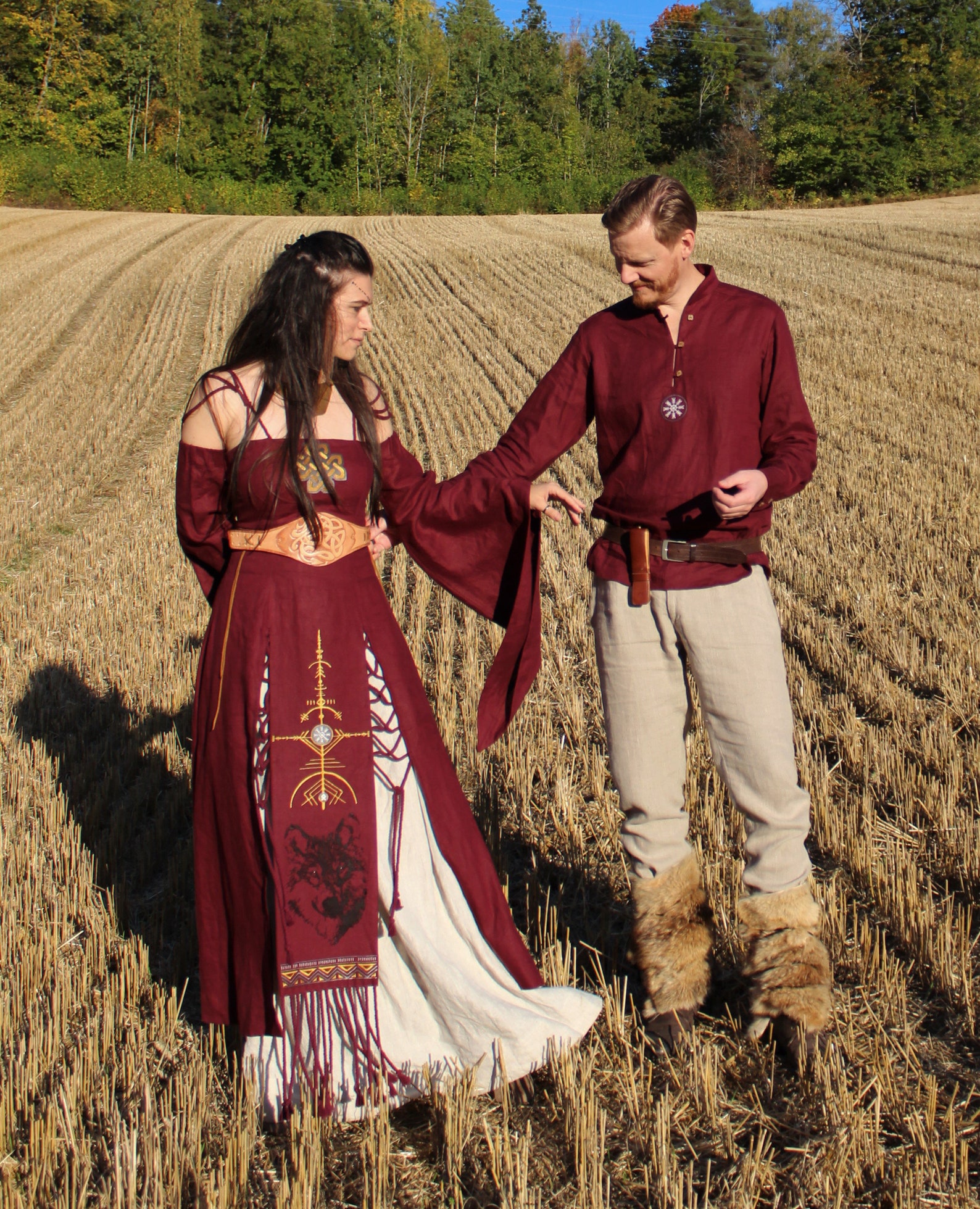 Ren Faire Matching Costume Ren Faire Dress Larp Costume Set - Etsy