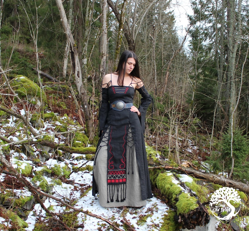 ORSHEE Tribal Dress Viking Wedding Dress - Etsy