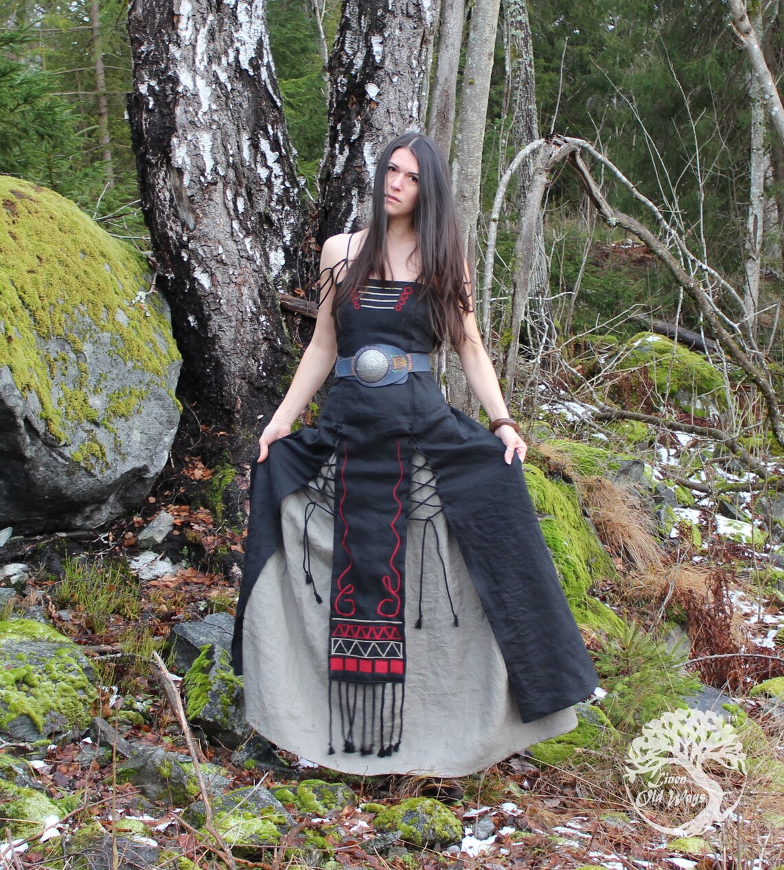 ORSHEE Tribal Dress Viking Wedding Dress - Etsy