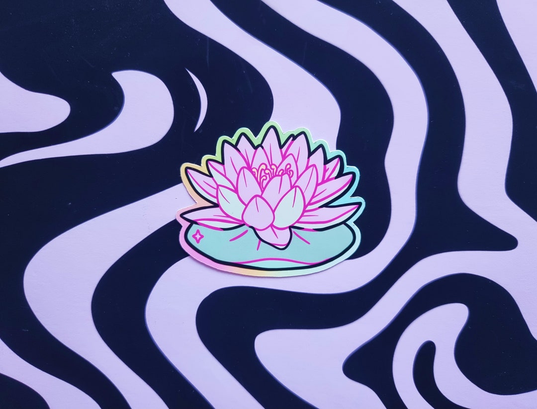 Lily Pad Illustration Die Cut Sticker Decal on Glossy Paper - Etsy