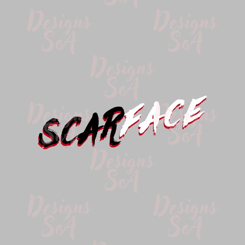 Scarface Svg, Svg Files for Cricut, Svg Digital, Tshirt Svg, Png ...