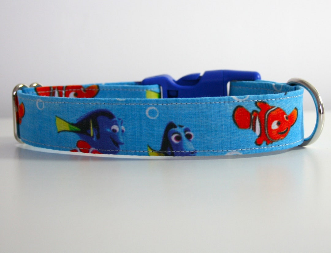 Finding Nemo Dog Collar or Matching Lead Leash Seat Belt 3/4 or 1 Width ...