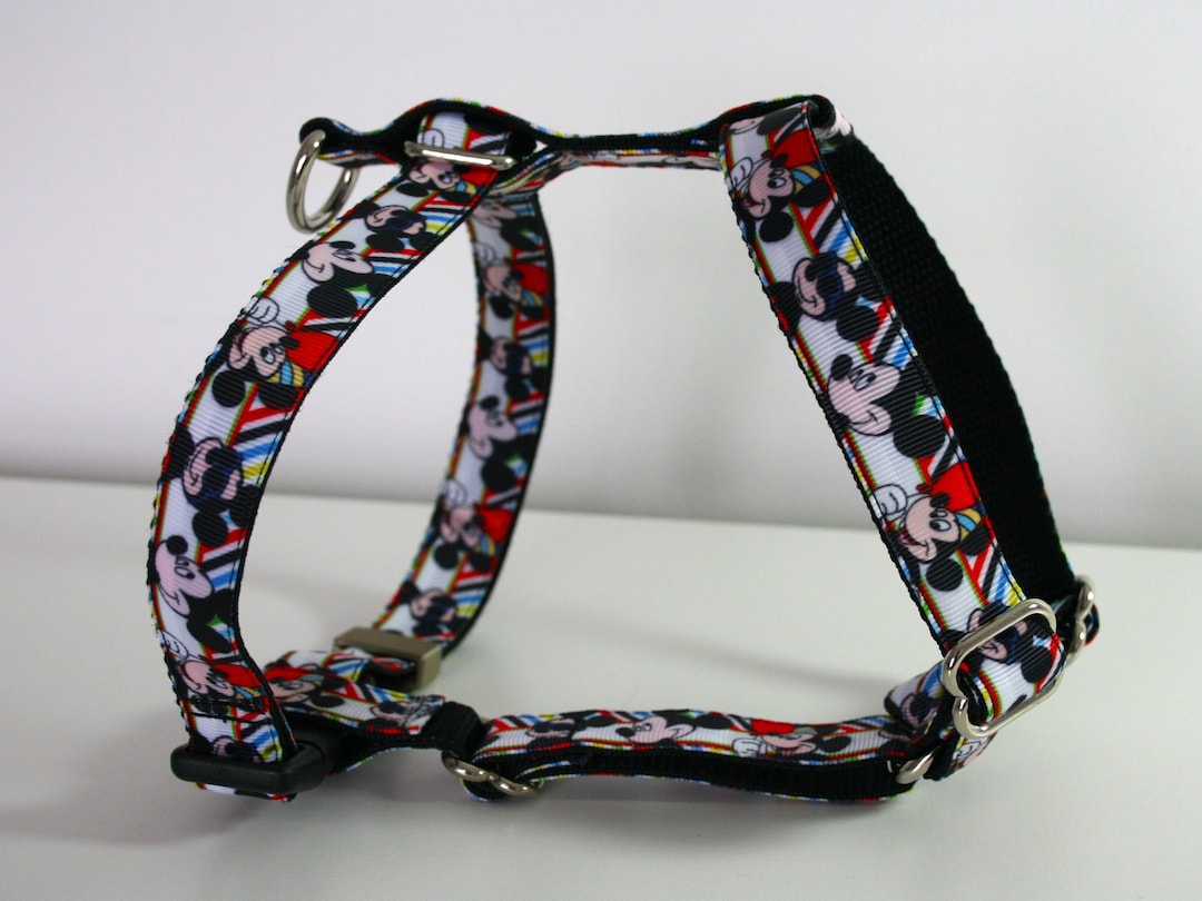 Mickey Mouse Disney Adjustable Dog Harness Matching Standard or Step In ...