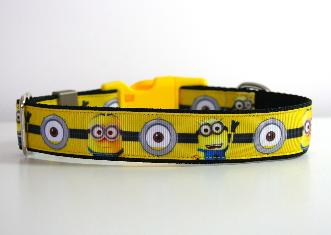 Minions Despicable Me Dog Collar or Matching Lead Leash Seat Belt 3/4 ...