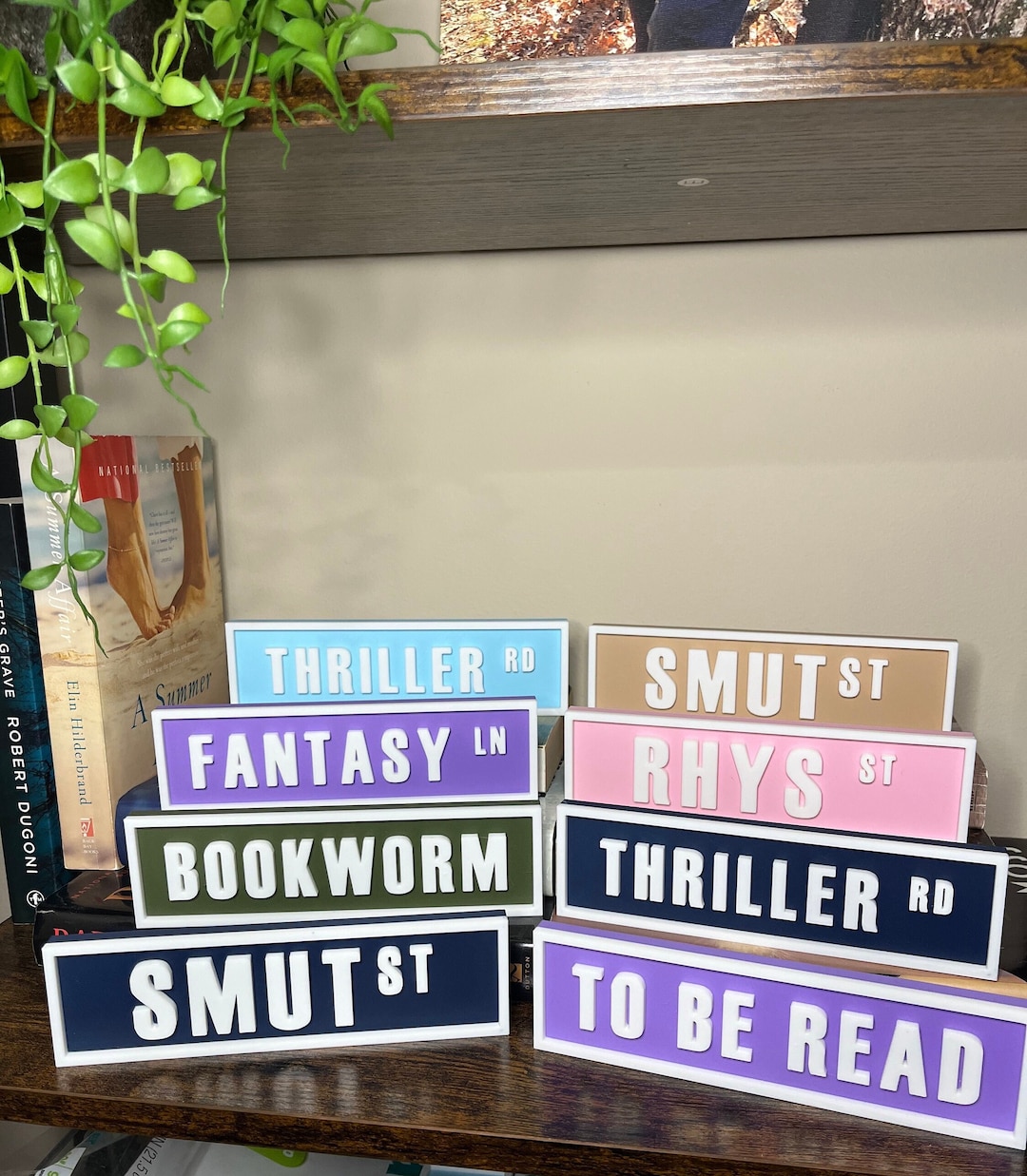 Bookshelf Street Sign - Bookish / Booktok Accessory - Customize and ...