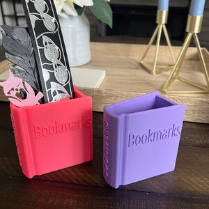 Book Shaped Bookmark Holders Bundles Available 3D Printed Bookish ...