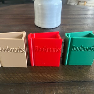 Book Shaped Bookmark Holders - Bundles Available - 3D Printed - Bookish ...