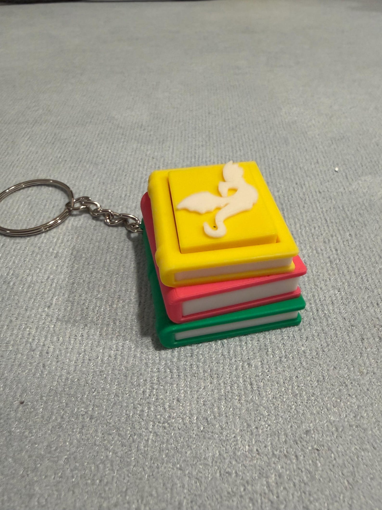 Book Stack Fidget Clicker With Keychain - 3D Printed - Bookish ...