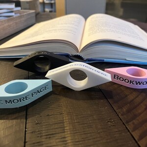Personalized Book Page Holder - 3D Printed - Book Accessories - Great ...