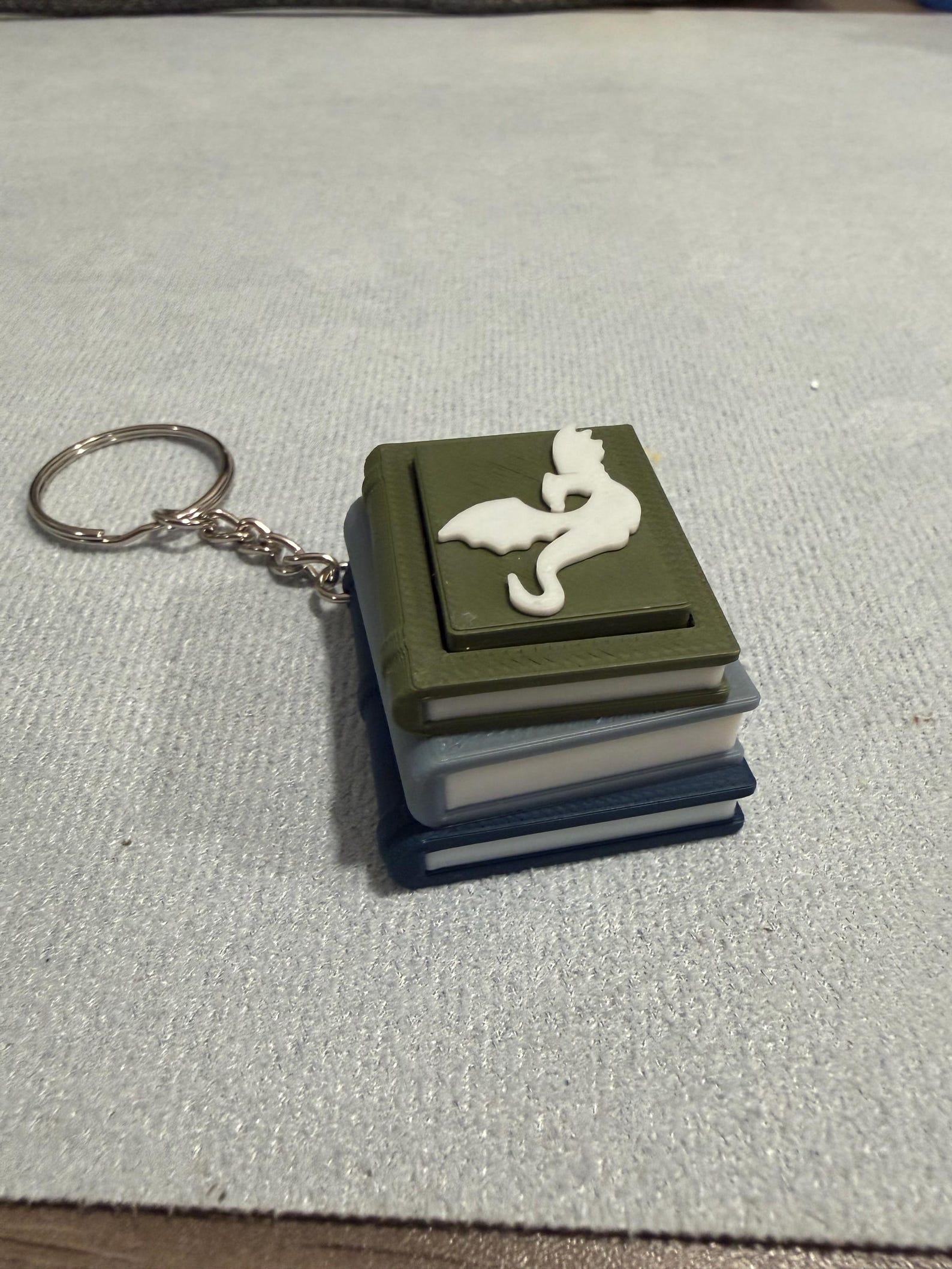 Book Stack Fidget Clicker With Keychain - 3D Printed - Bookish ...