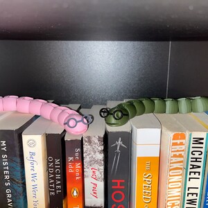 6 Bookworm With Glasses Fidget Desk Toy Articulated Worm Booktok Reader ...