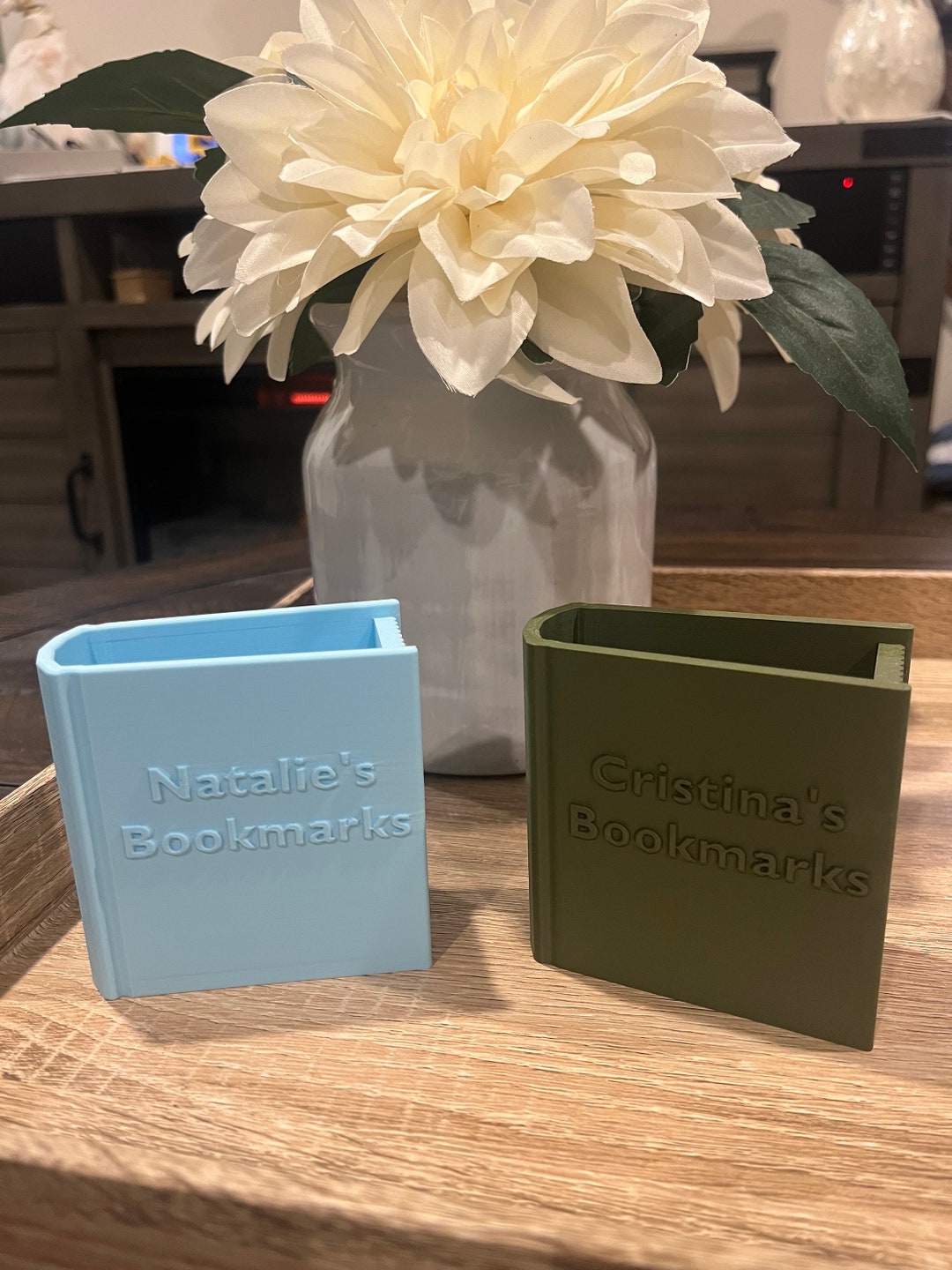 PERSONALIZED Book Shaped Bookmark Holder - 3D Printed - Bookish ...