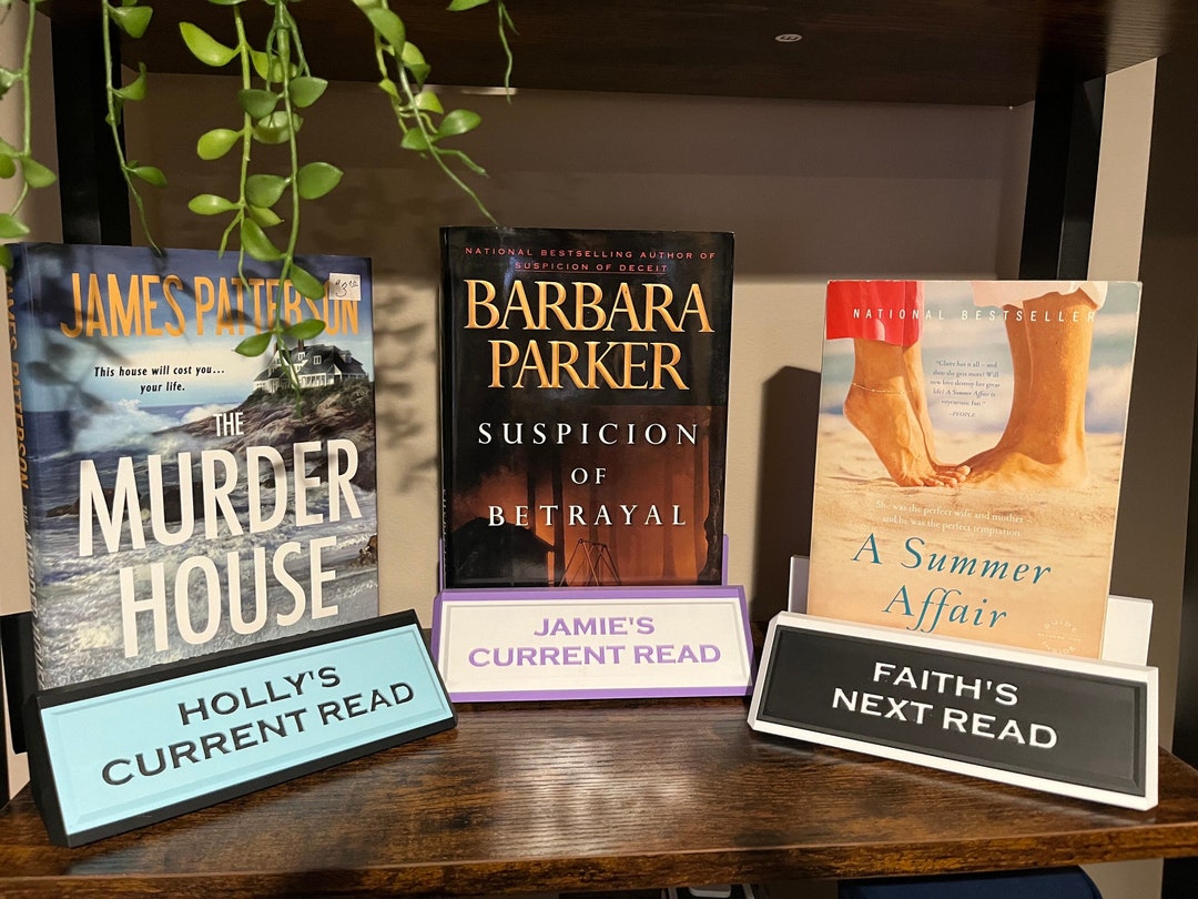 Book Display Stand - Custom Personalization & Adjustable - 3D Printed ...