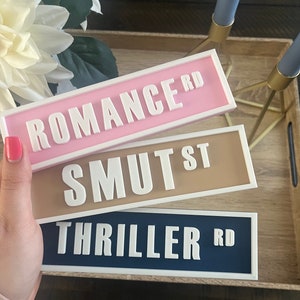 Bookshelf Street Sign - Bookish / Booktok Accessory - Customize and ...