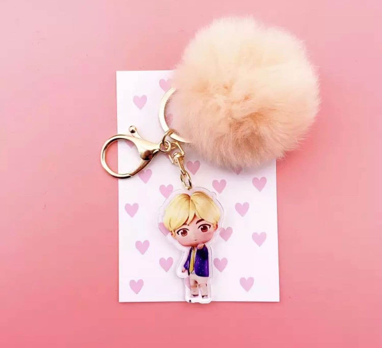 Bangtan Boys Tiny Tan Keychain - Etsy UK